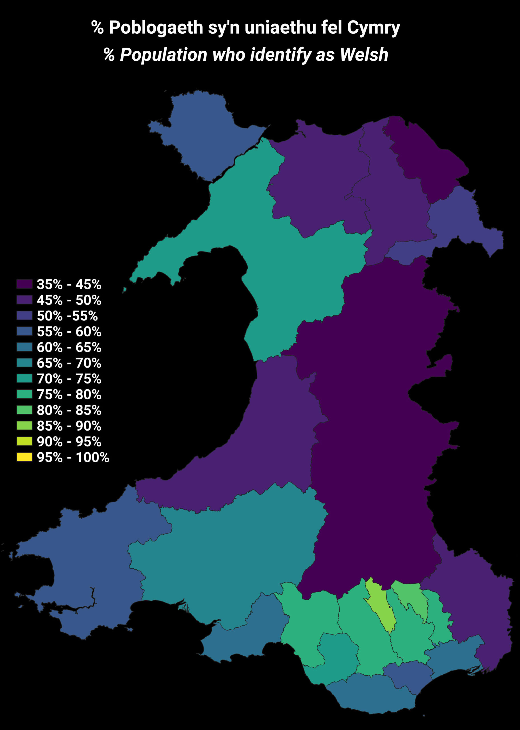 Mapiau Cyfrifiad 2021 - 2021 Census MapsDyma dwi'n feddwl am hyn…