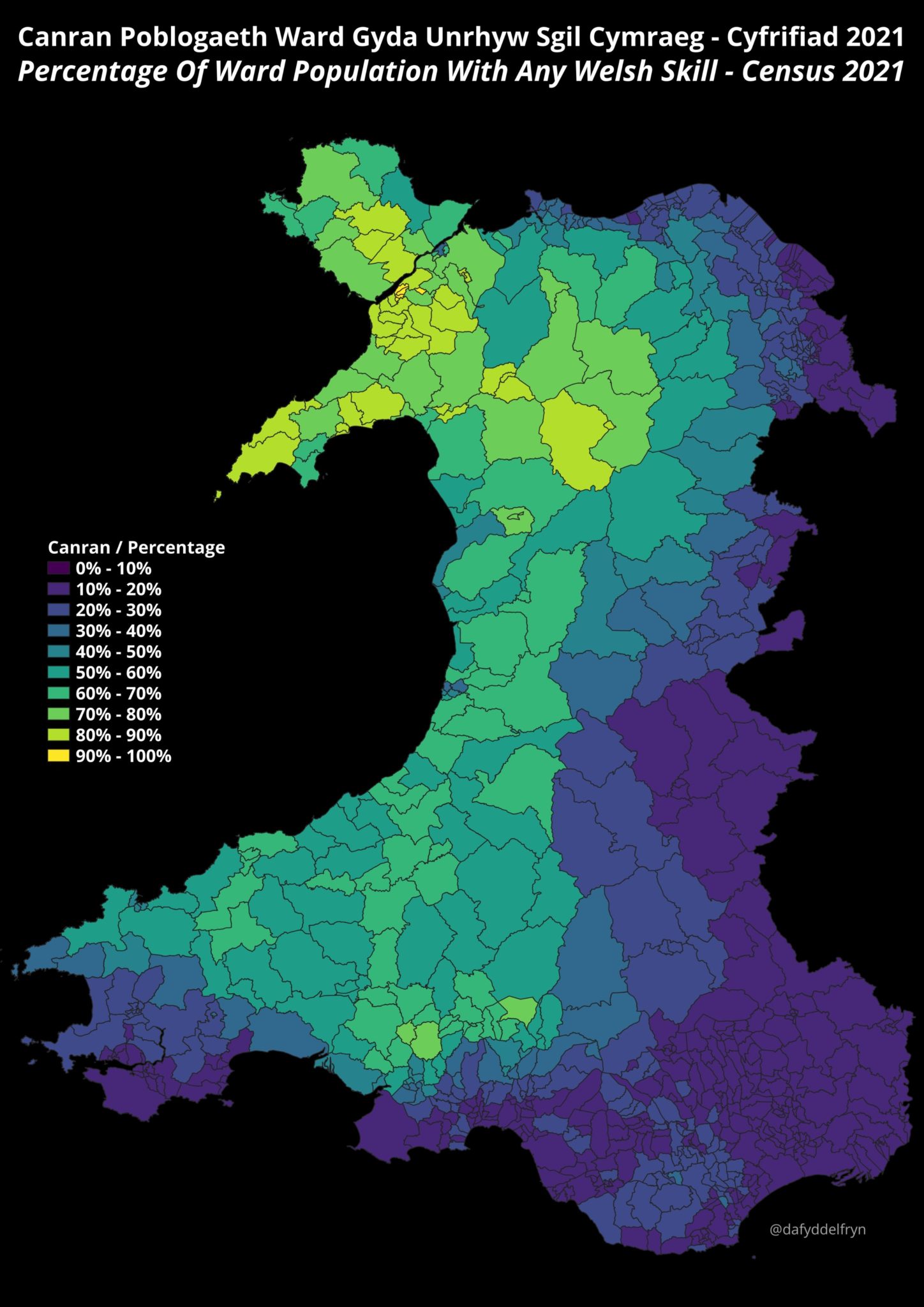 Mapiau Cyfrifiad 2021 - 2021 Census MapsDyma dwi'n feddwl am hyn…